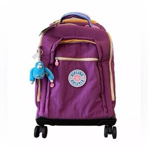 Kipling | Bags | Kipling New Zea 5laptop 4 Wheels Rolling Backpack Star ...